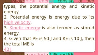Conservation of Mechanical Energy Powerpoint Presentation | PPTX
