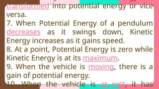 Conservation of Mechanical Energy Powerpoint Presentation | PPTX