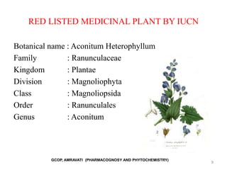 CONSERVATION OF MEDICINAL PLANTS SEMINAR.ppt
