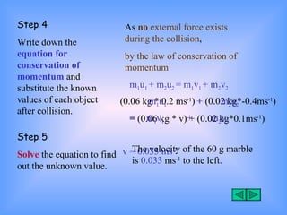 Conservation Of Momentum | PPT