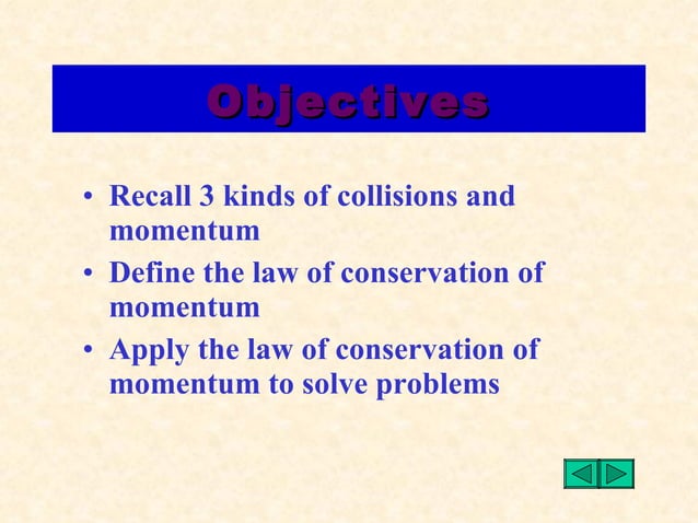 Conservation Of Momentum | PPT | Physics | Science