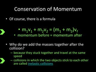 Conservation of Momentum | PPT