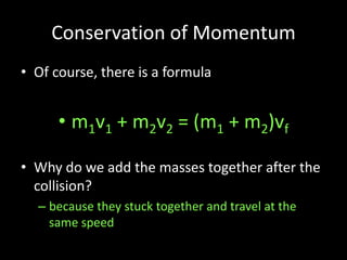 Conservation of Momentum | PPTX