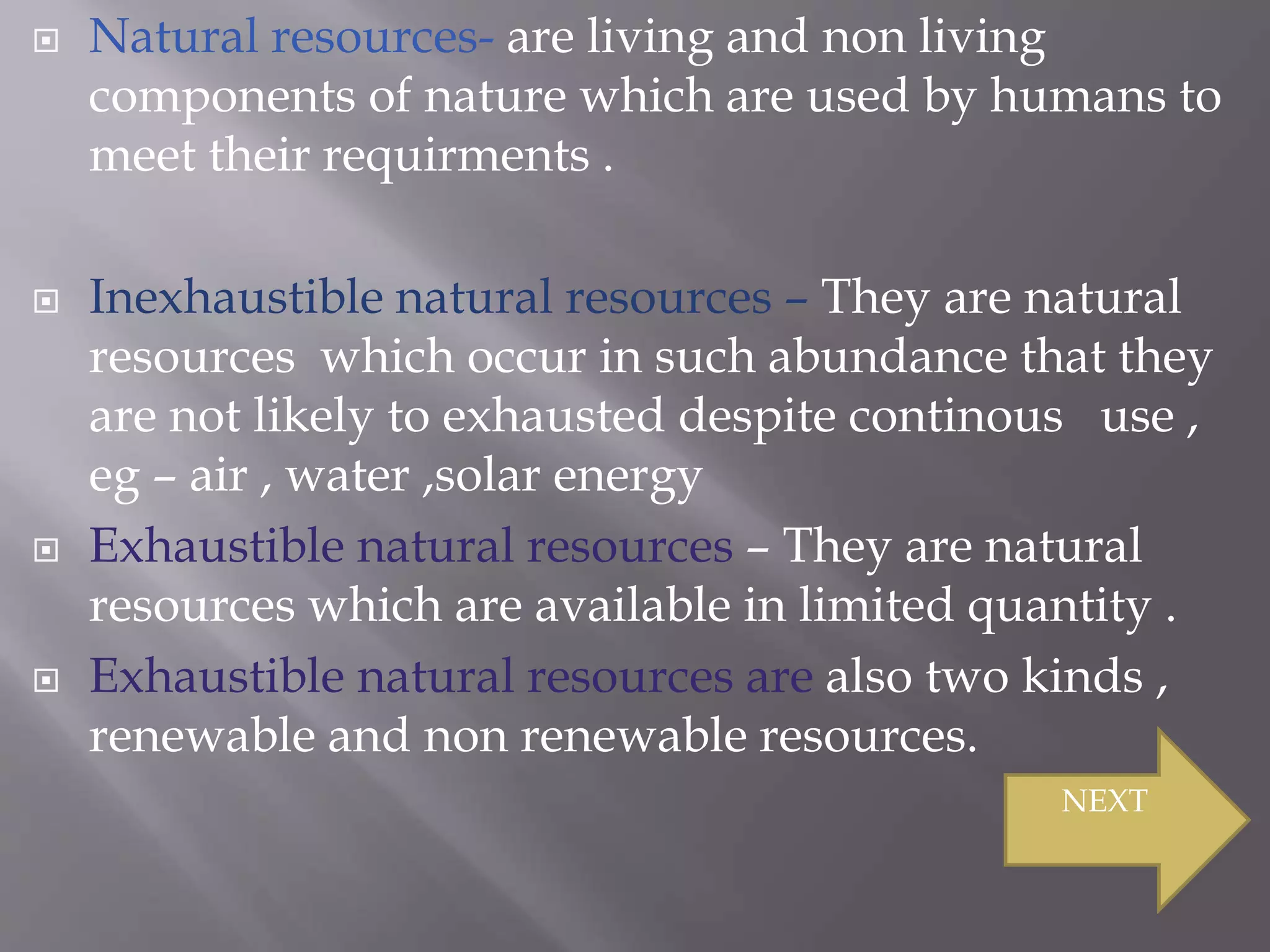 Conservation of natural resource | PPTX | Indoor Environmental Quality ...