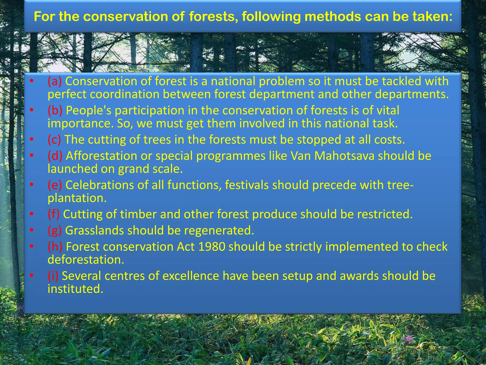 Conservation of natural resources | PPTX