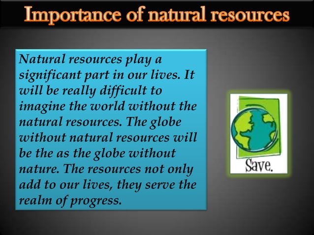 Conservation of natural resources | PPTX