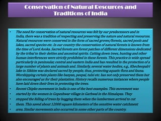 Conservation of natural resources | PPTX
