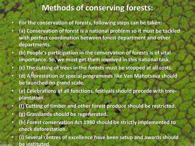 Conservation of natural resources.ppt | Agriculture | Industries