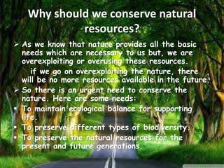 Conservation of natural resources.ppt