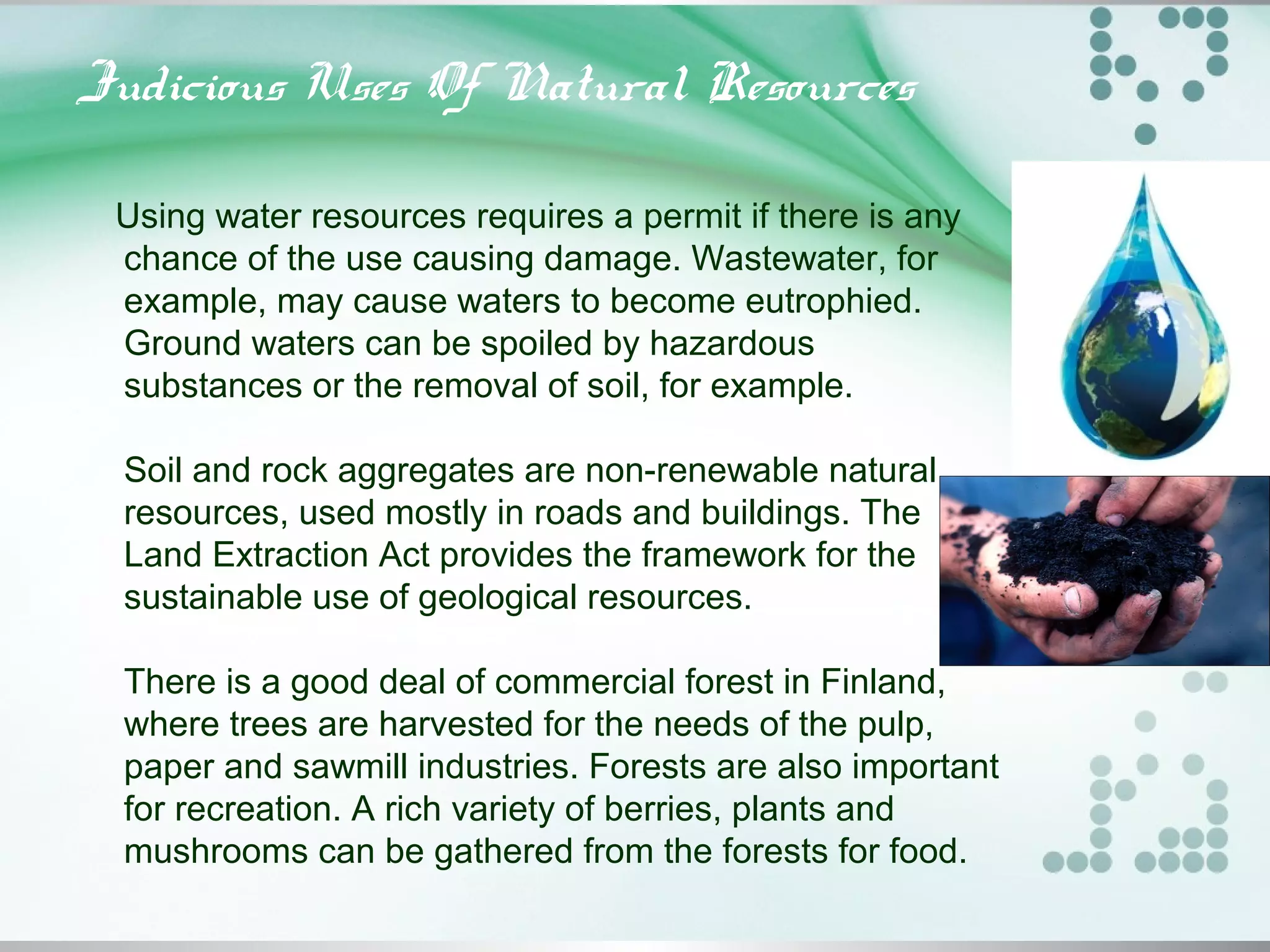 Conservation of natural resources | PPT