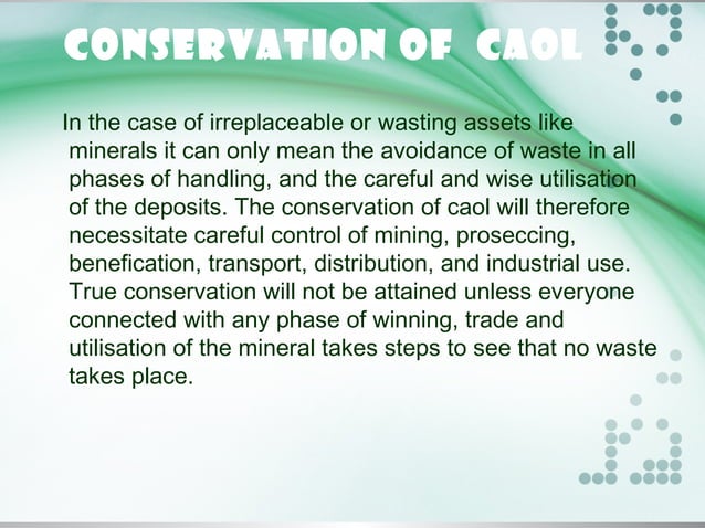 Conservation of natural resources | PPT | Geology | Science