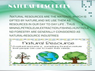 Conservation of natural resources | PPT