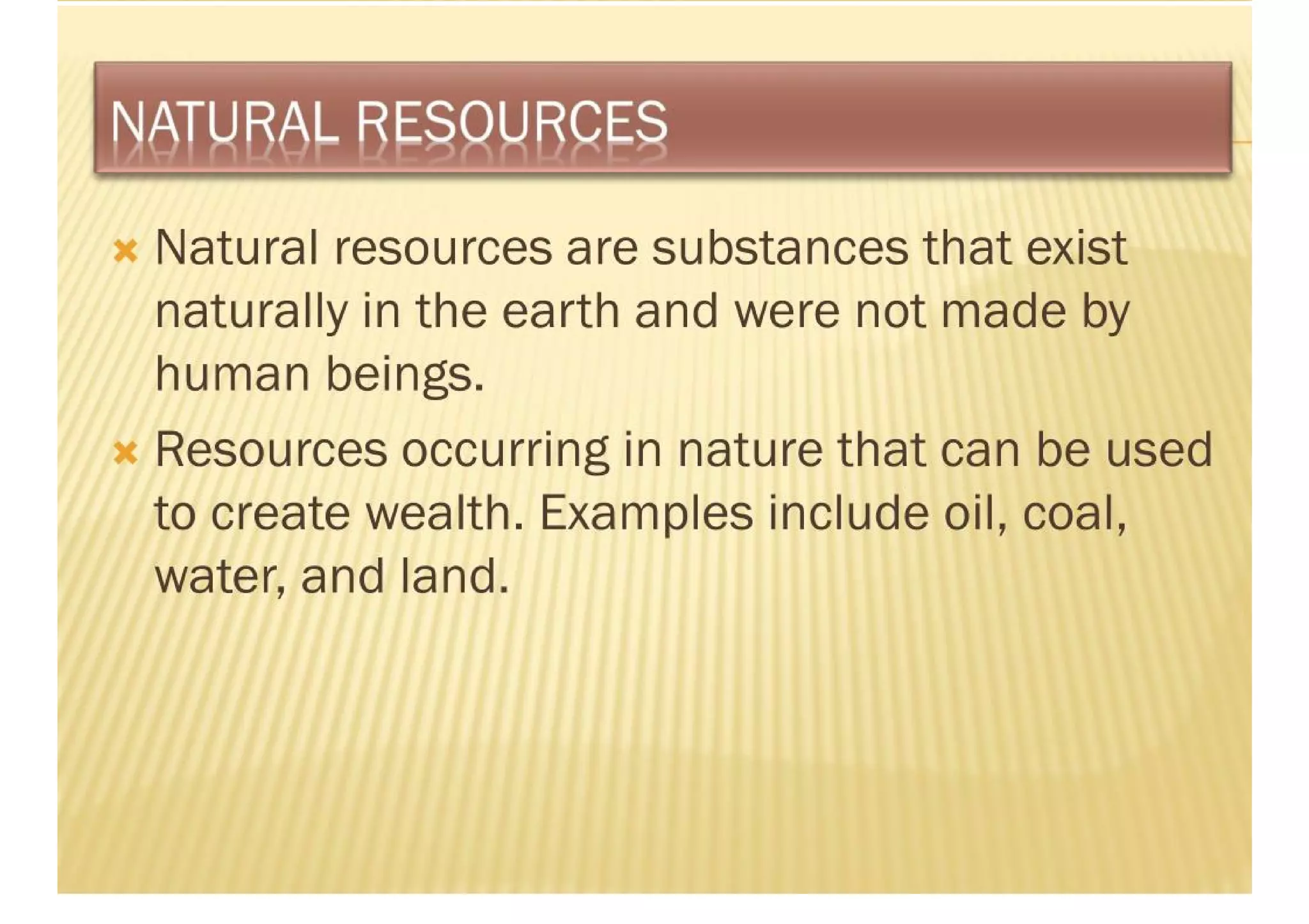 Conservation Of Natural Resources | PPT