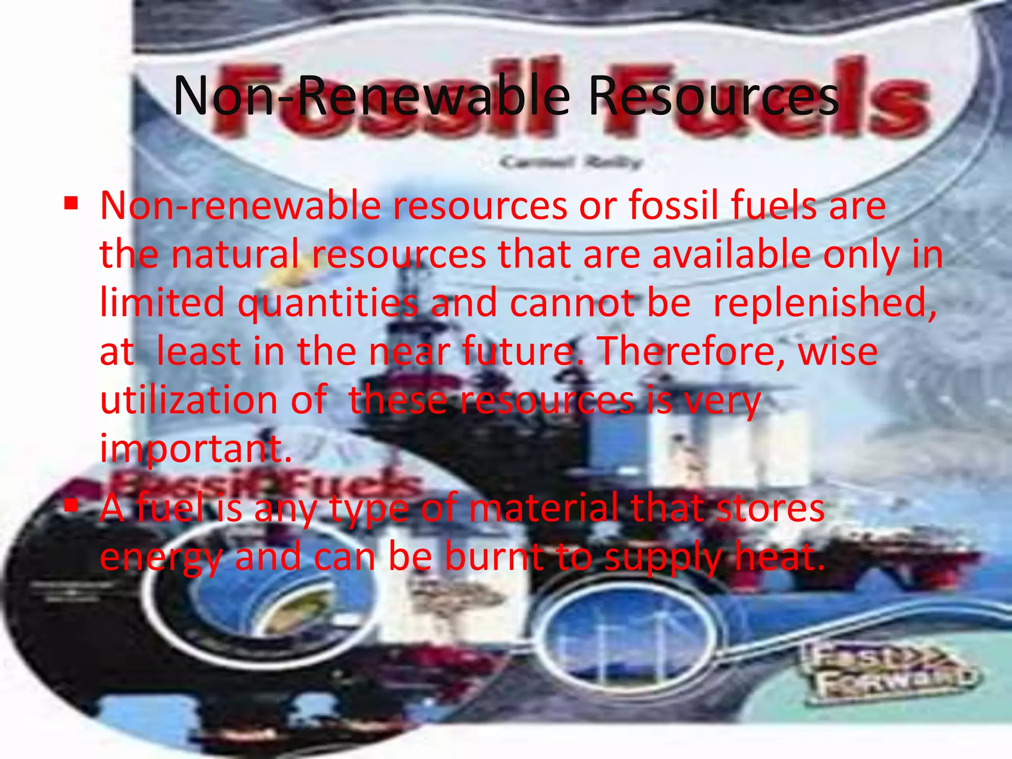 Conservation of non renewable resources | PPTX