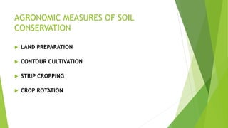 Conservation of soil in rainfed areas ppt | PPTX