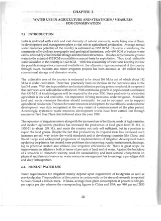 CONSERVATION OF WATER IN AGRICULTURE AND INDUSTRIAL SECTORS - 2003 | PDF