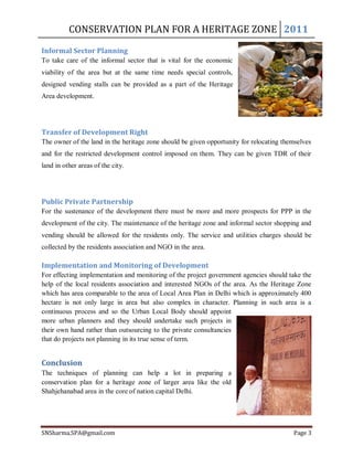 Conservation plan and application of planning techniques | PDF