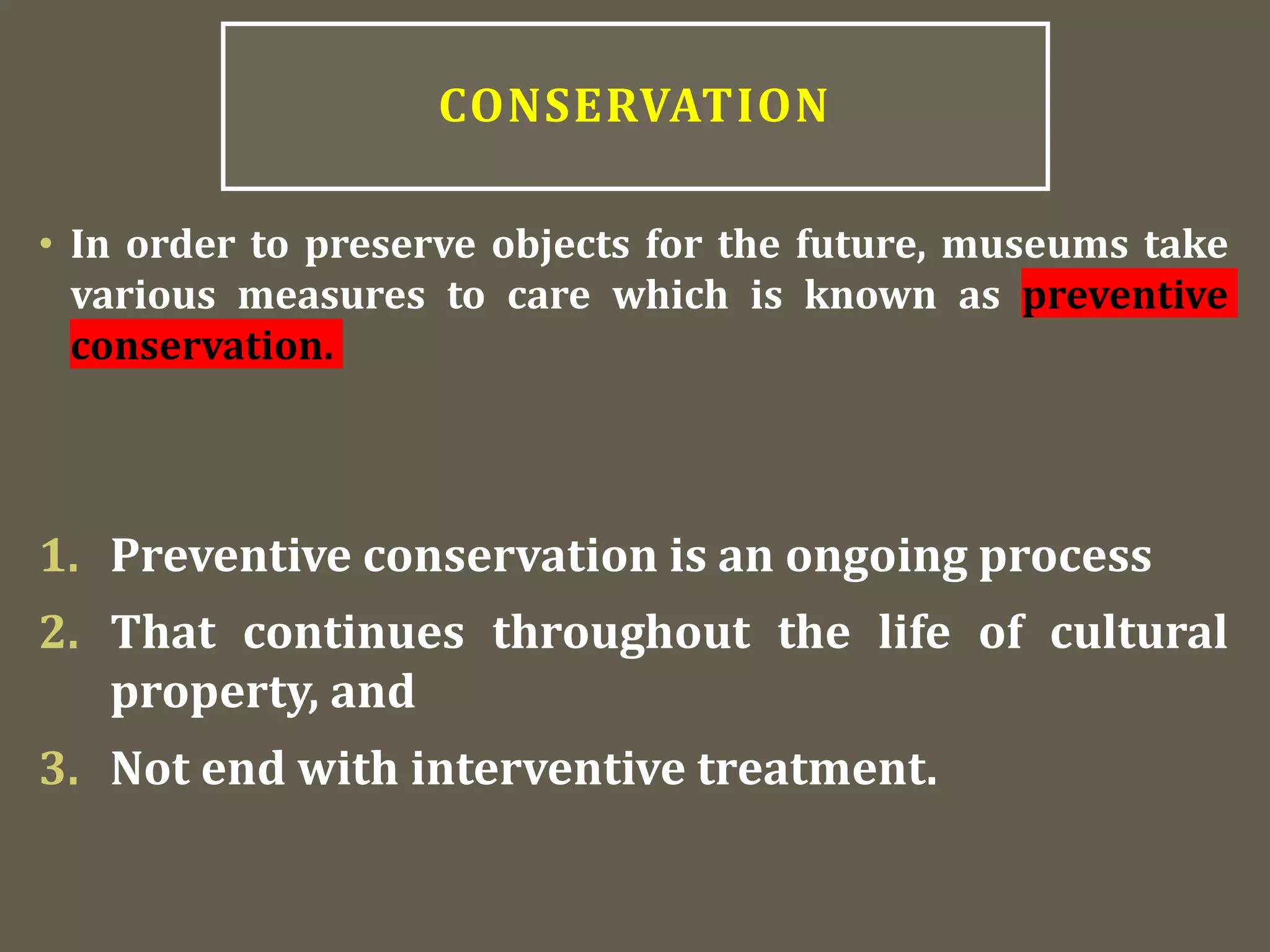 Conservations and Preservation | PPTX