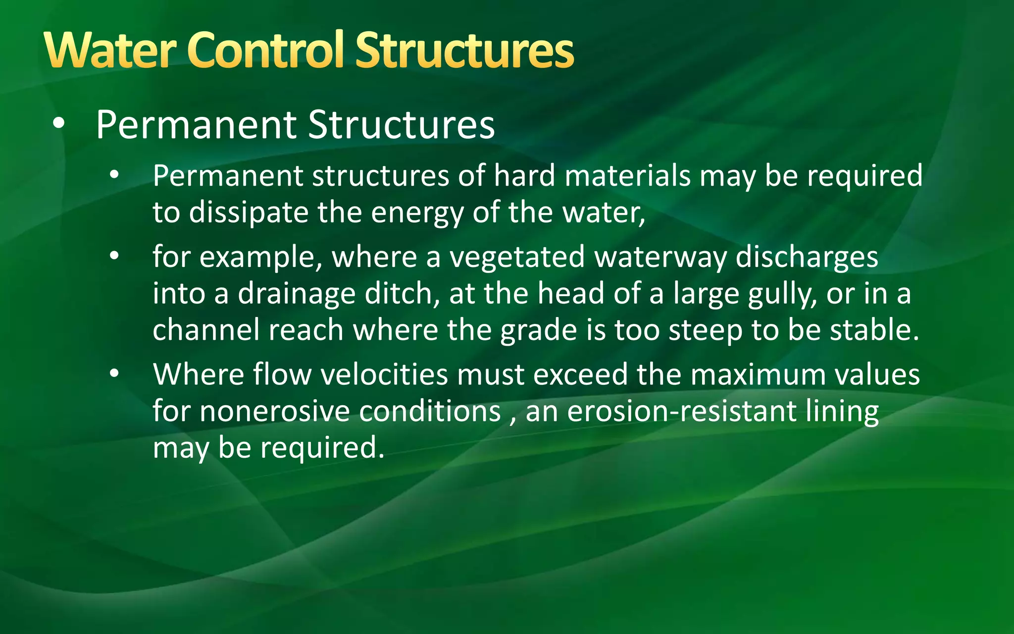 Soil Water Conservation structure | PPTX