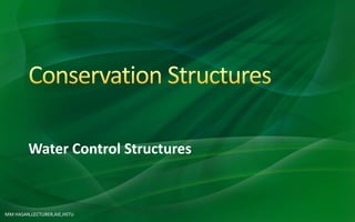 Soil Water Conservation structure | PPTX