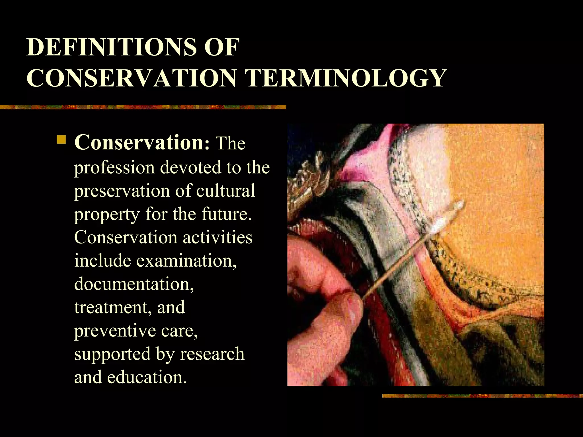 Conservation Terminolgy | PPT
