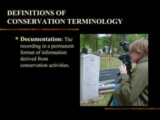 Conservation Terminolgy | PPT