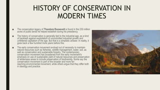 CONSERVATION THROUGH AGES.pptx mtm ignou | PPTX