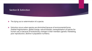 Conservation through population and ecosystem management by Fouzia ...