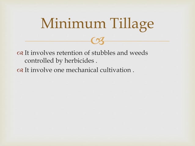 Conservation tillage, Practices used in Conservation Tillage | PPTX ...