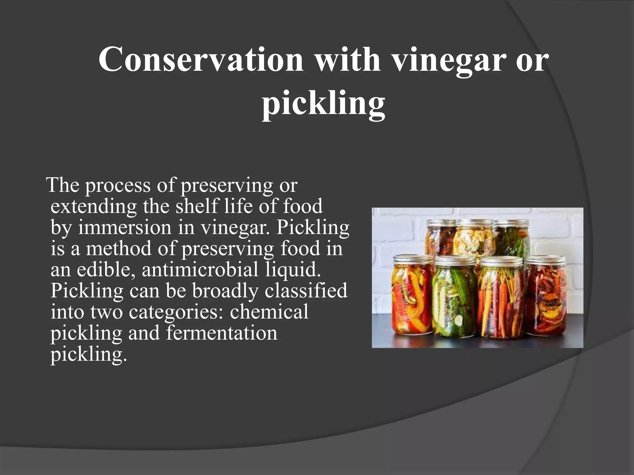 Conservation with vinegar | PPTX