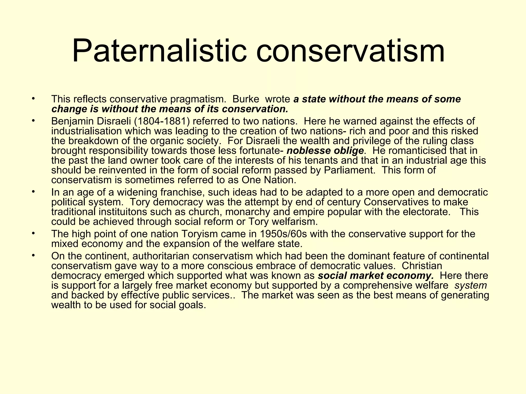 Conservatism | PPT