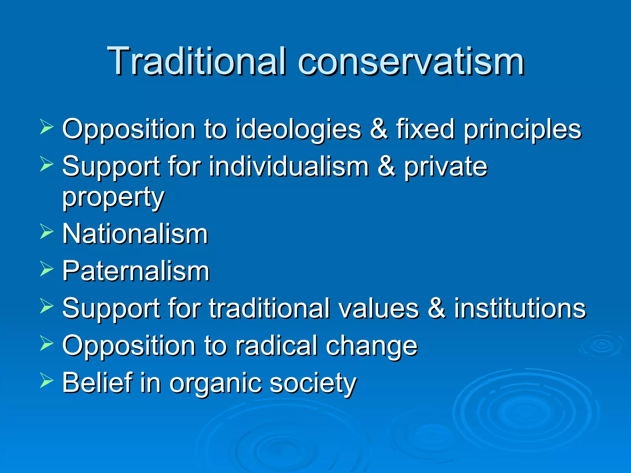 Conservatism | PPT | Politics