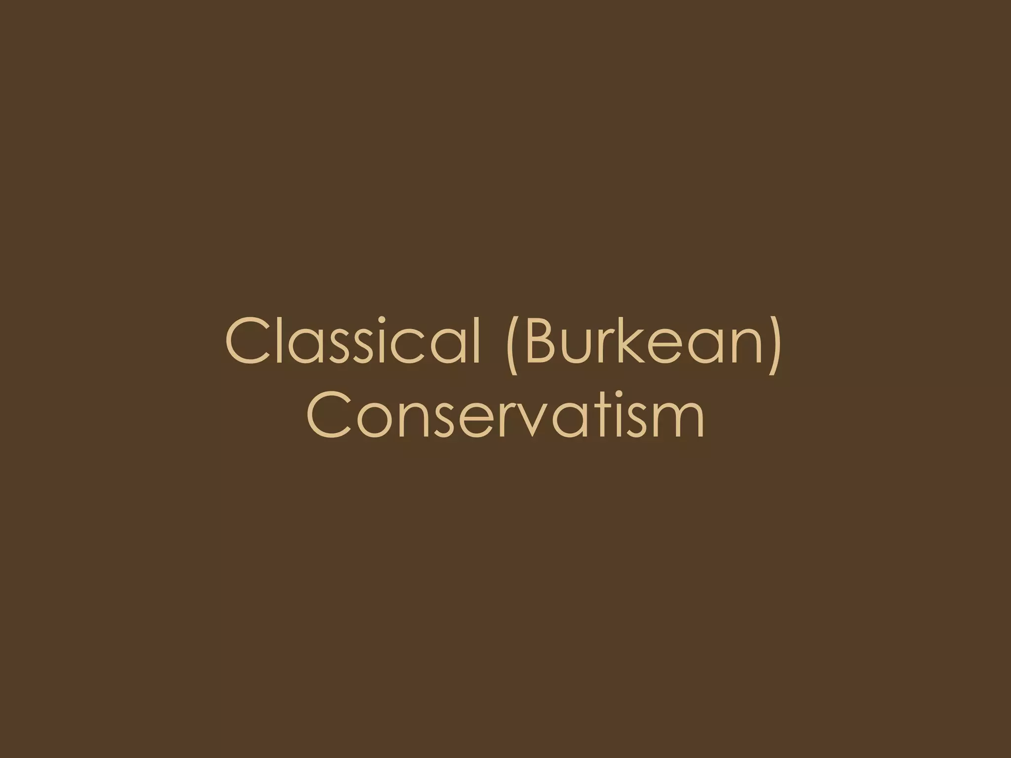 Conservatism | PPT