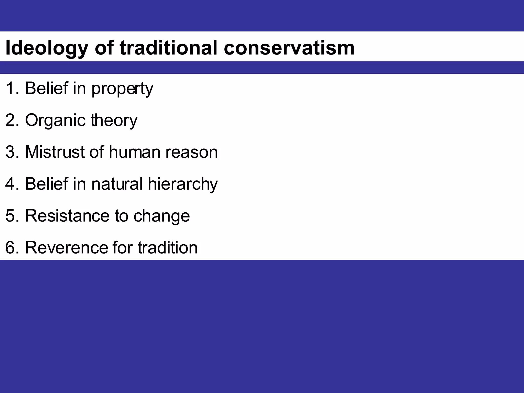 conservatism traditional and new right | PPT