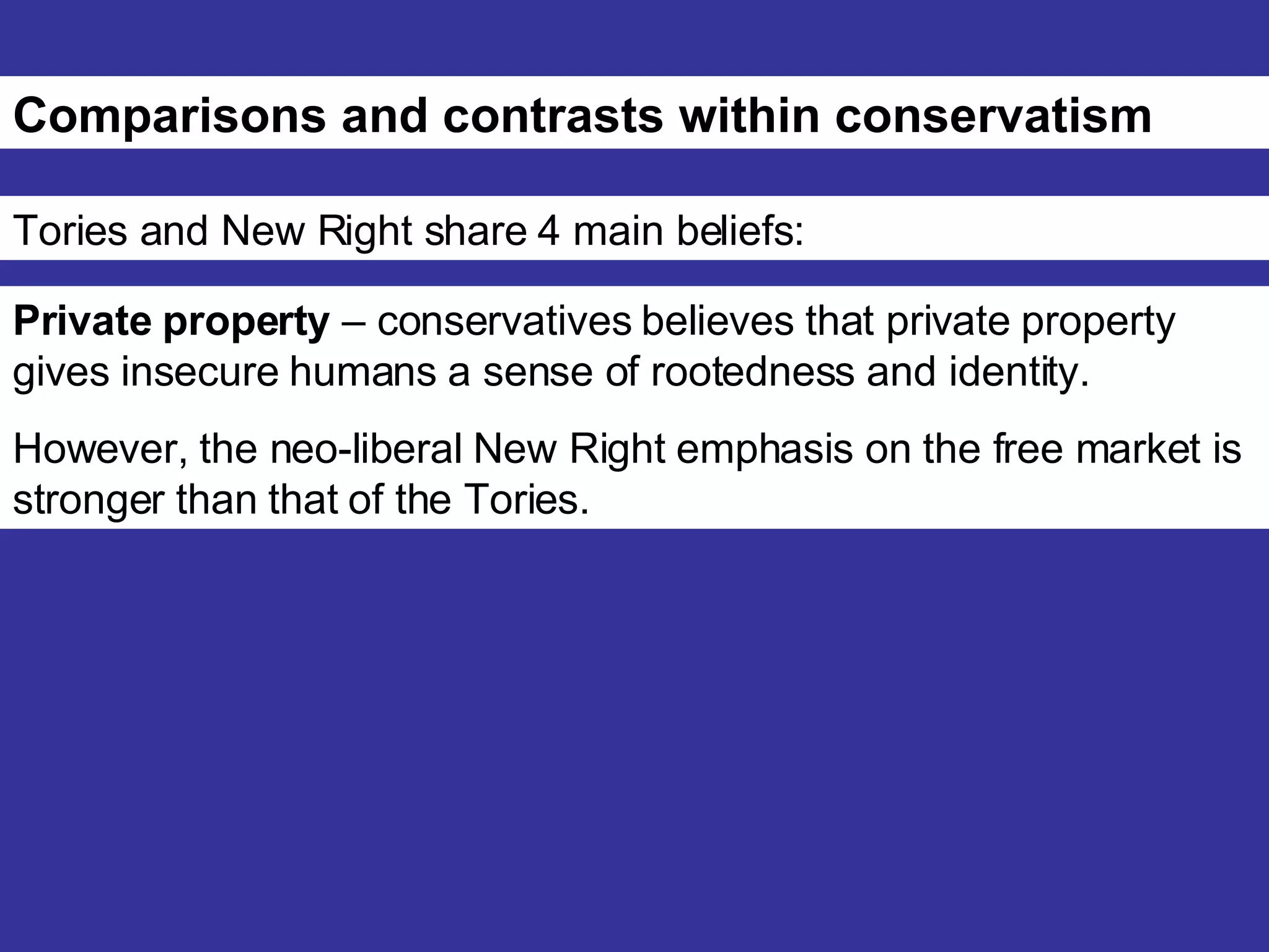 conservatism traditional and new right | PPT