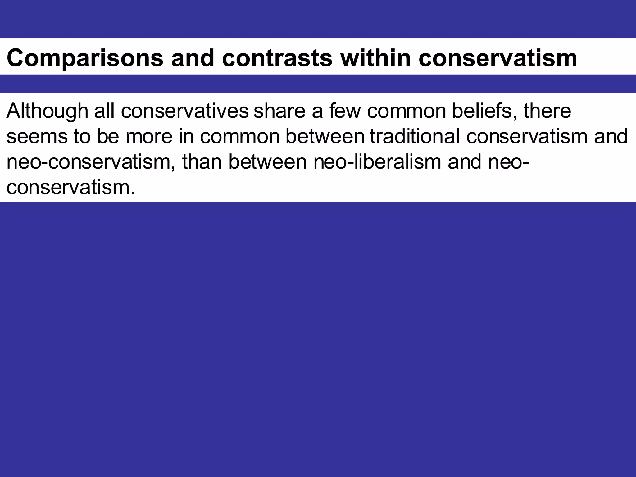 conservatism traditional and new right | PPT