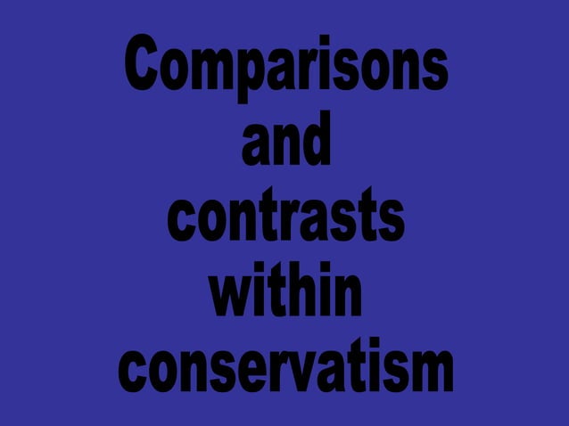 conservatism traditional and new right | PPT