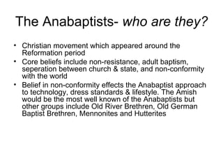Conservative Anabaptists and the Internet | PPT