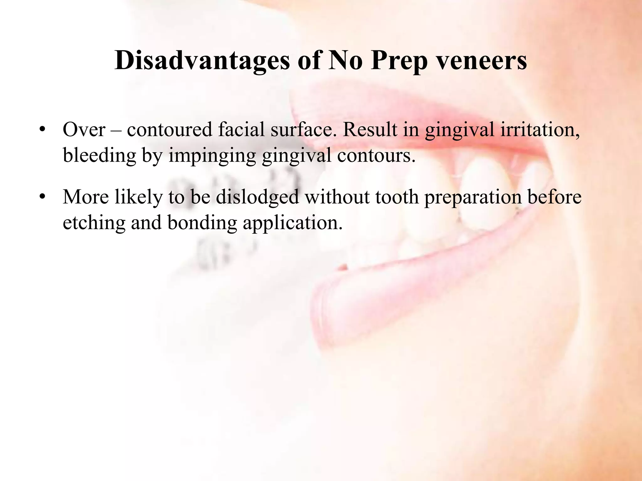 Conservative esthetic procedures | PPTX