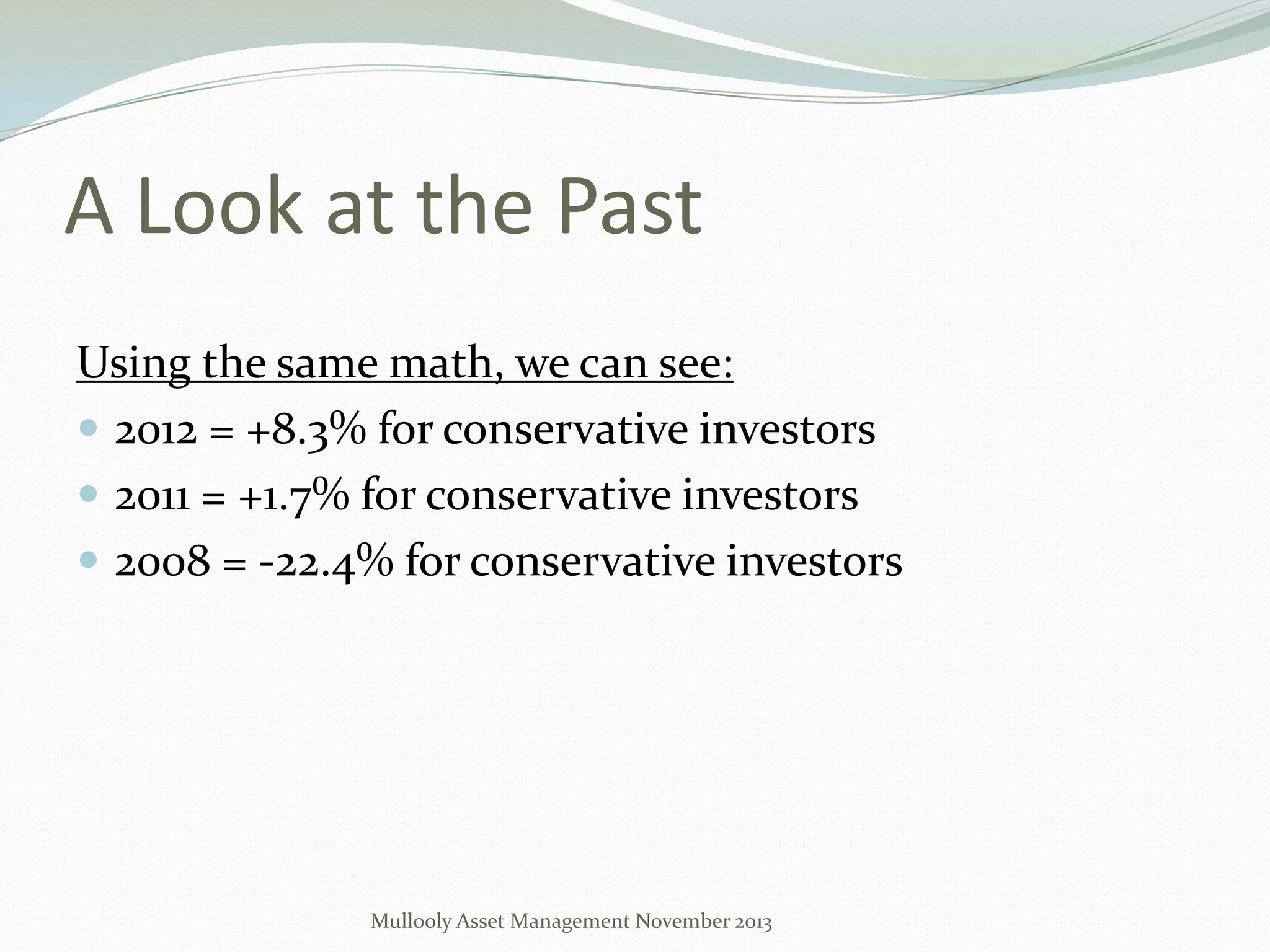 Defining a Conservative Investor | PPT