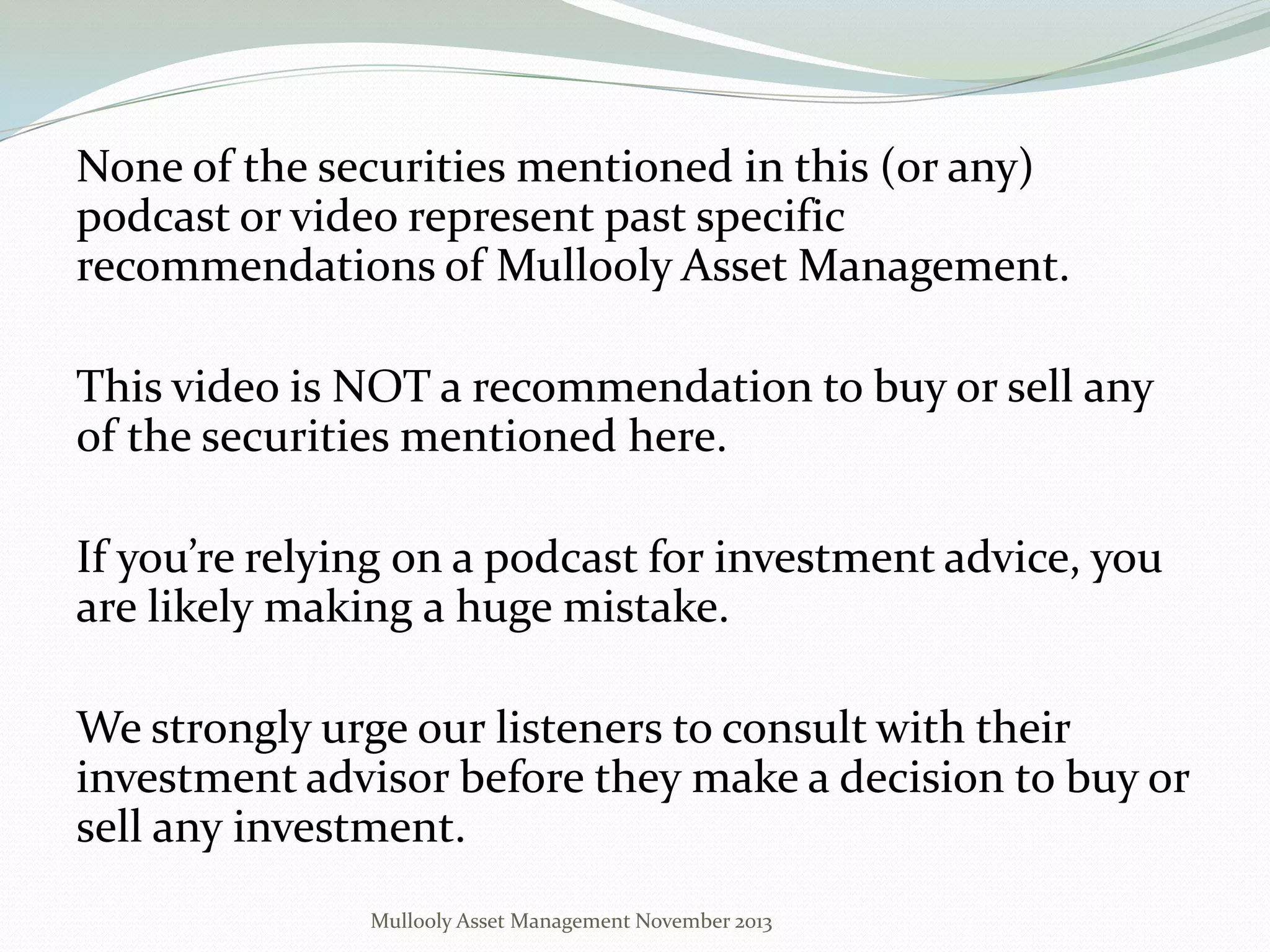 Defining a Conservative Investor | PPT