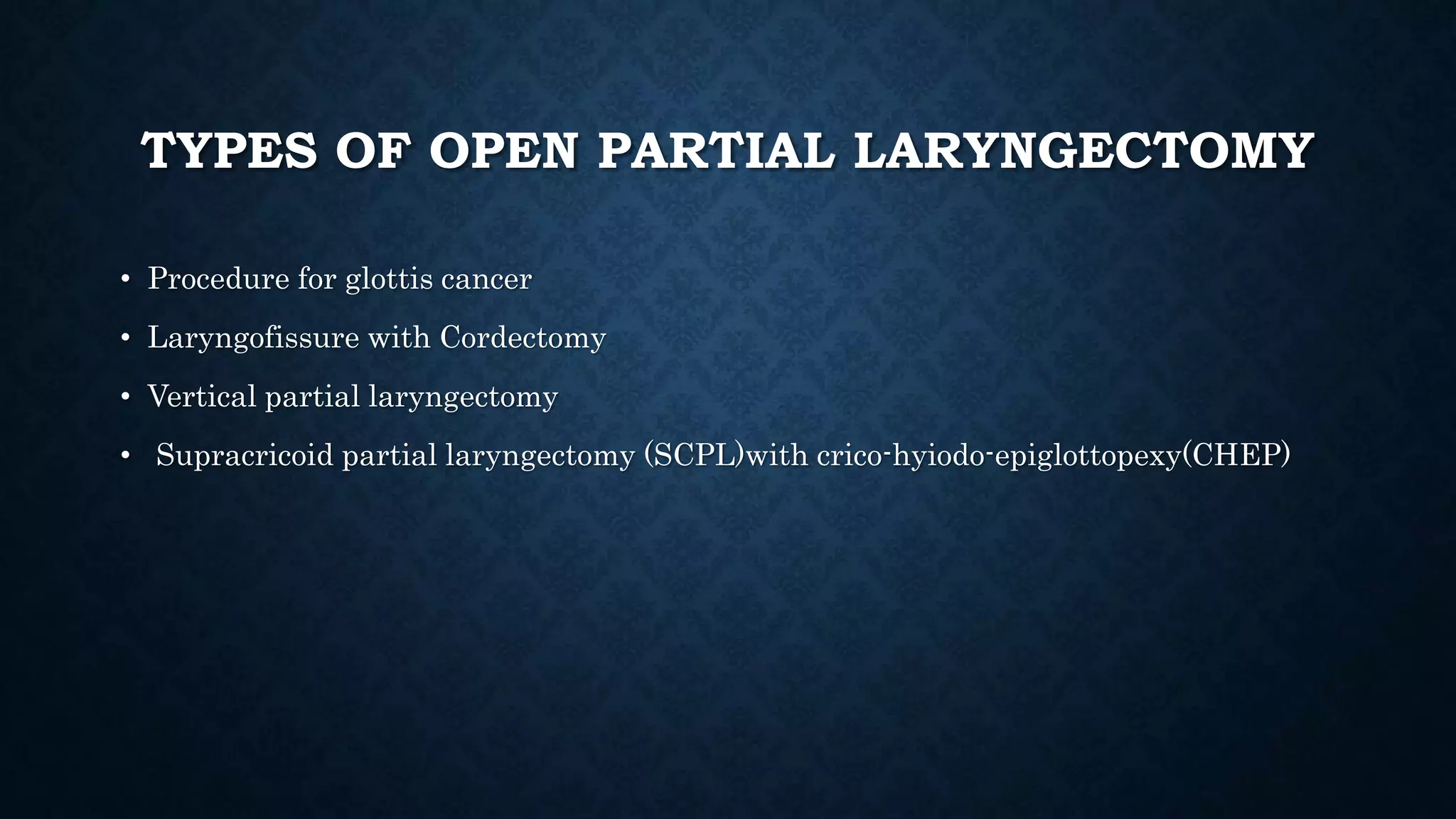 Conservative laryngeal surgery | PPTX