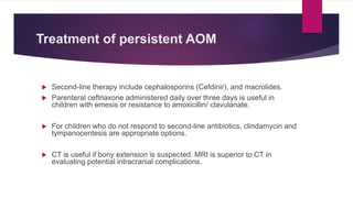 Conservative management of otitis media | PPTX