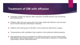 Conservative management of otitis media | PPTX