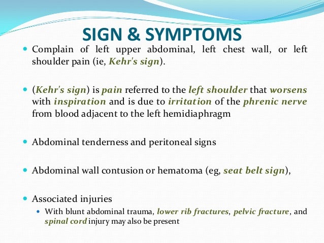 Conservative management of spleenic injury by dr. raheel anis.