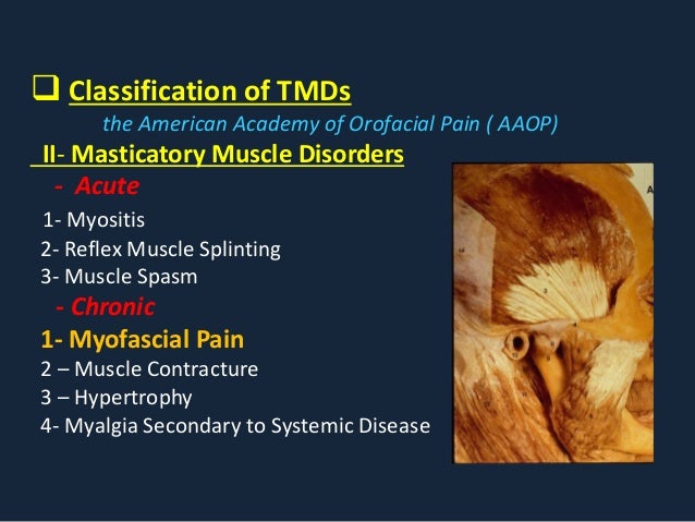 Conservative management of temporomandibular disorders