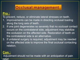 Conservative management of tmj disorder | PPTX