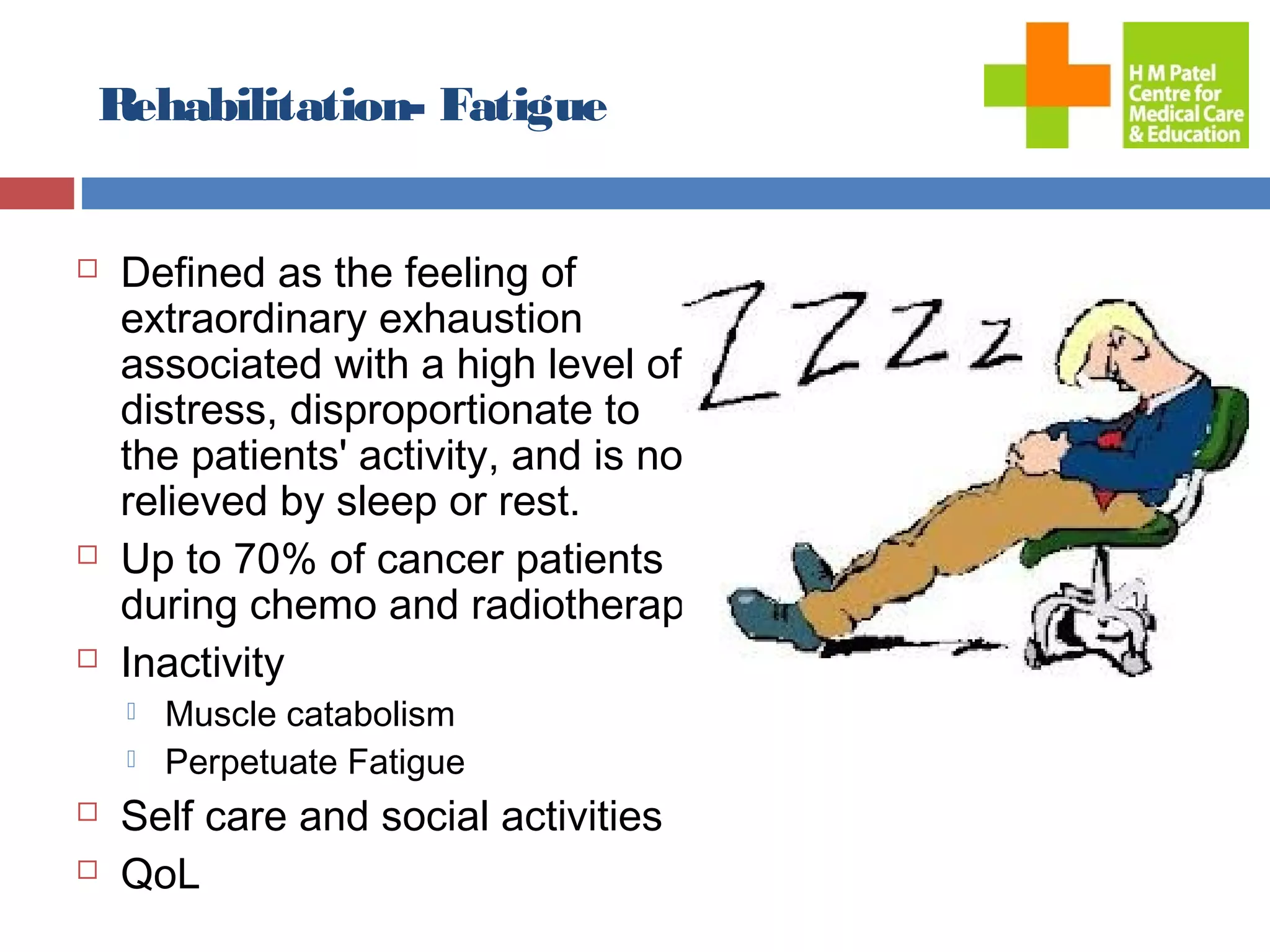 Physiotherapy in cancer | PPT