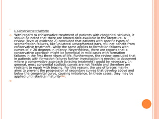 Conservative treatment of scoliosis | PPTX