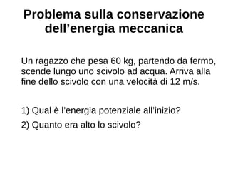 Conservazione dell'energia | PDF
